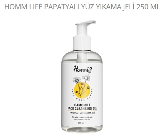 HOMM BİTKİSEL HOMM LIFE PAPATYALI YÜZ YIKAMA JELİ 250 ML – Homm Life ...